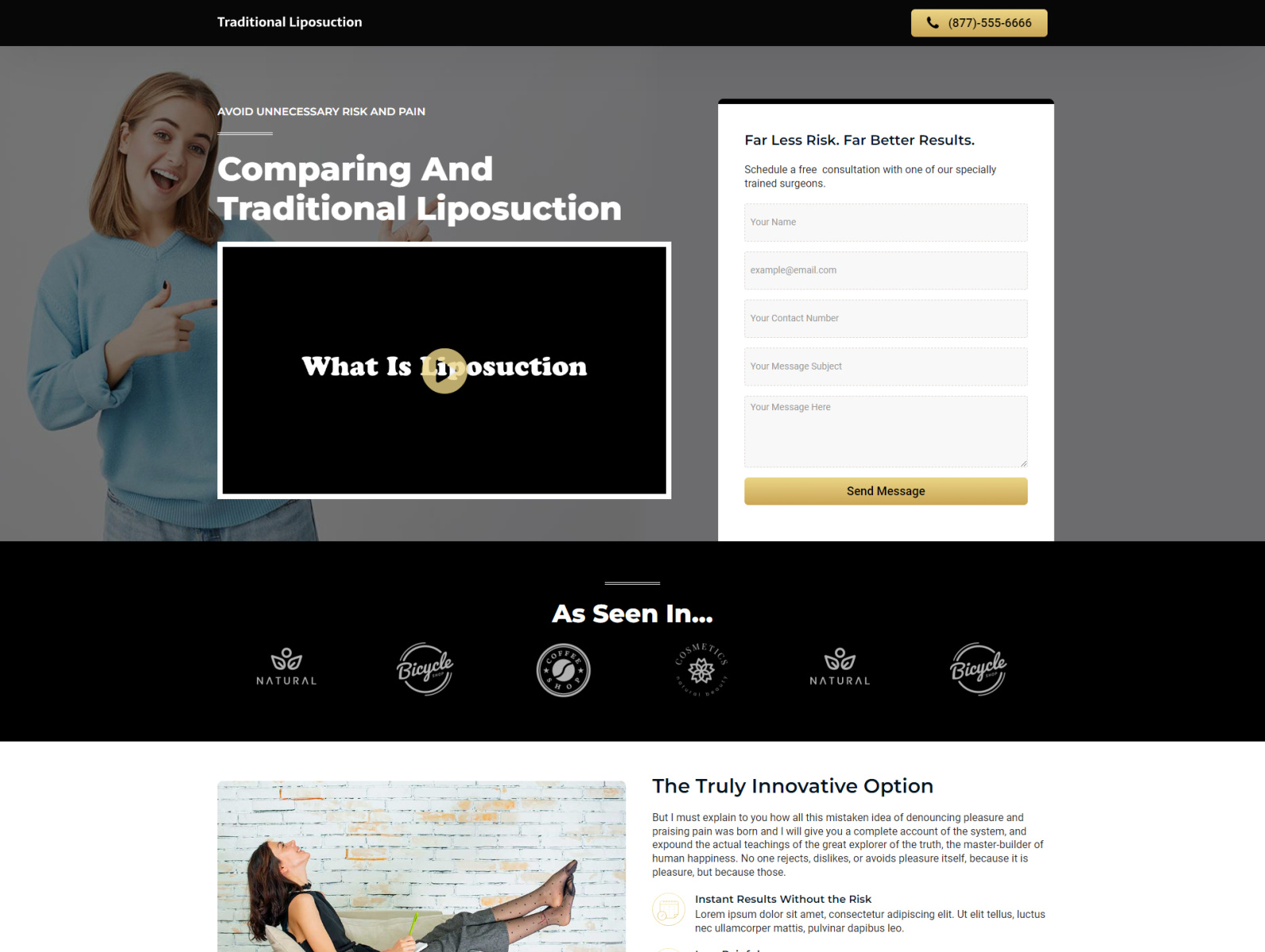 Dribbble - traditional-liposuction-lead-generation-landing-page.jpg by ...