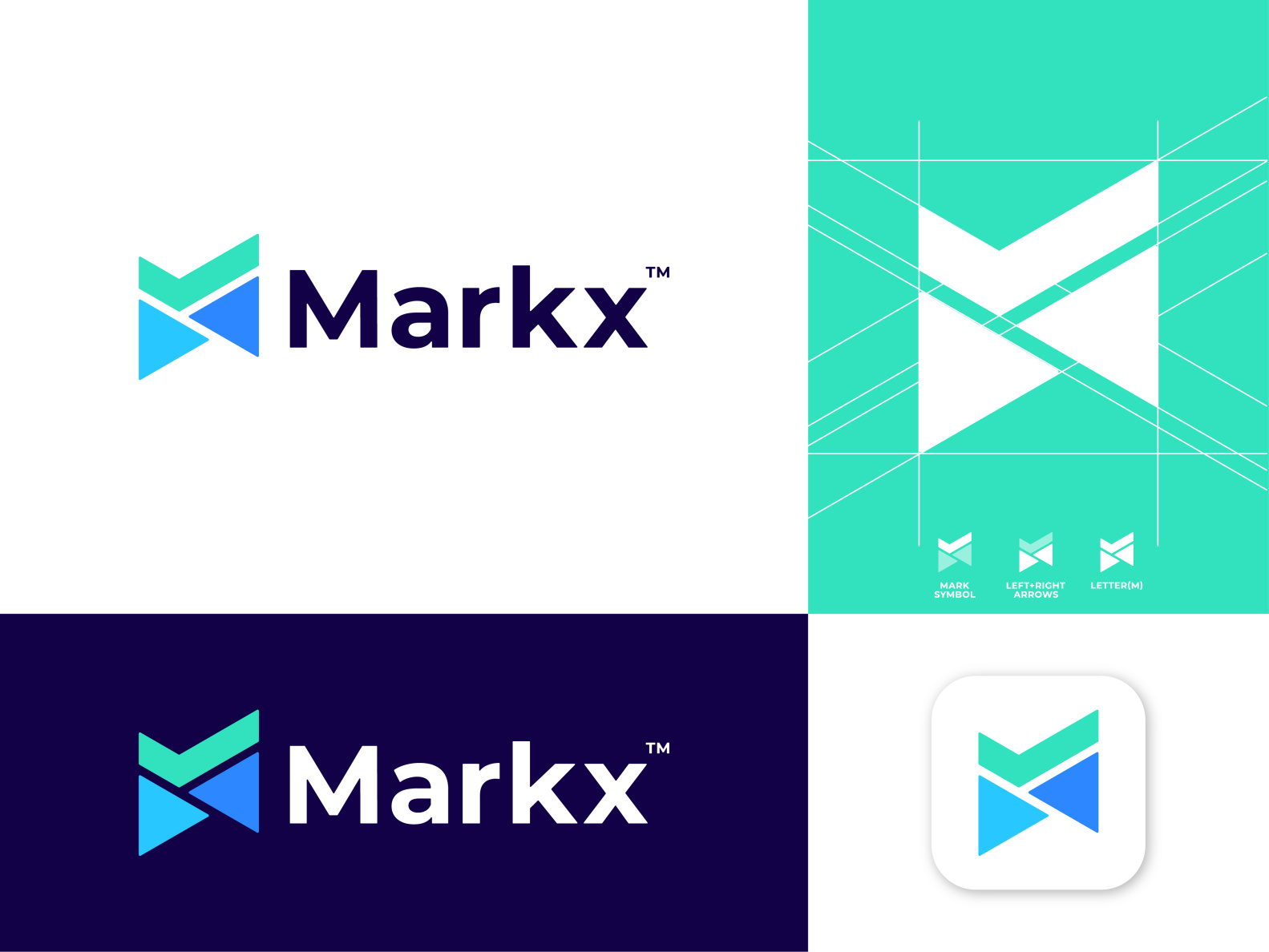 Markx Logo Concept | Modern Letter Logo Design by LogoCaptain Studio on ...