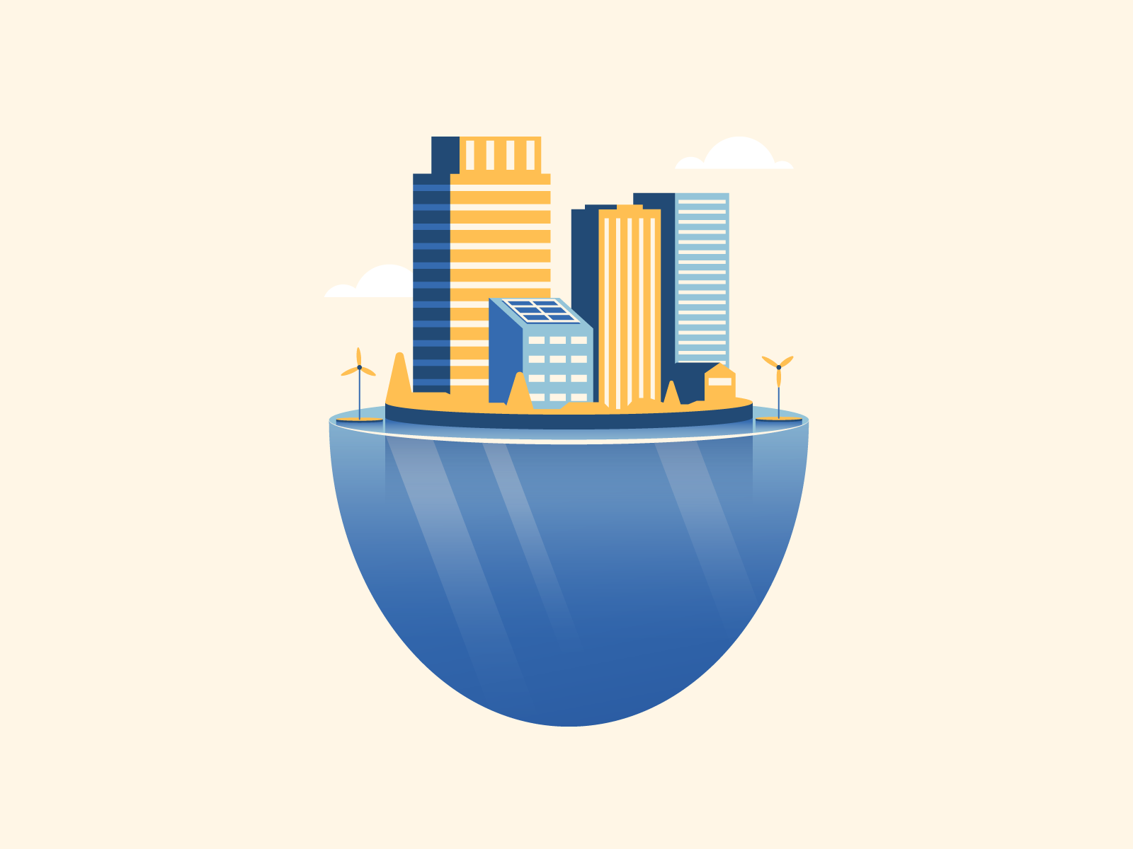 Floating City by Nick Brito for Siege Media on Dribbble