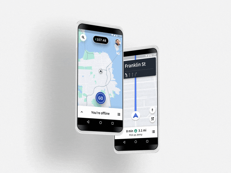 Uber Driver App designs, themes, templates and downloadable graphic ...