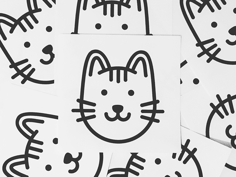 Cat transfer stickers 🐱 by Sofie Nilsson on Dribbble