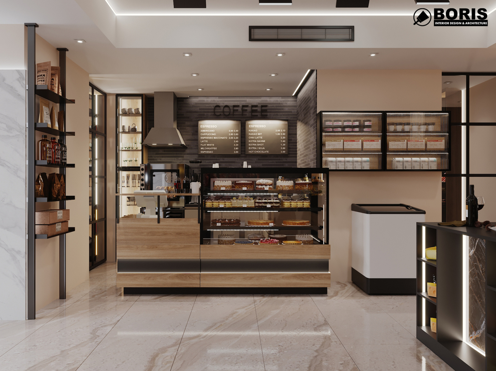 Apartment in a modern style design project by Borisstudio on Dribbble