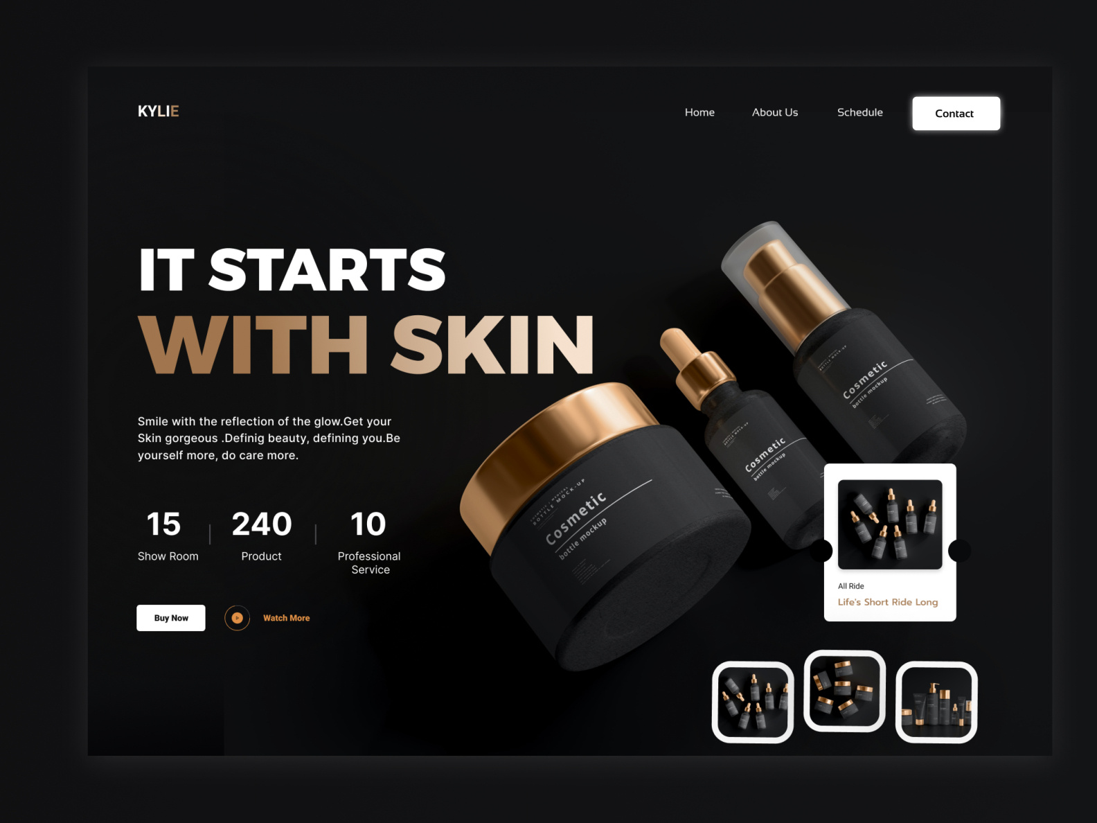 Cosmetic Product Web UI by Farzana Rahman on Dribbble