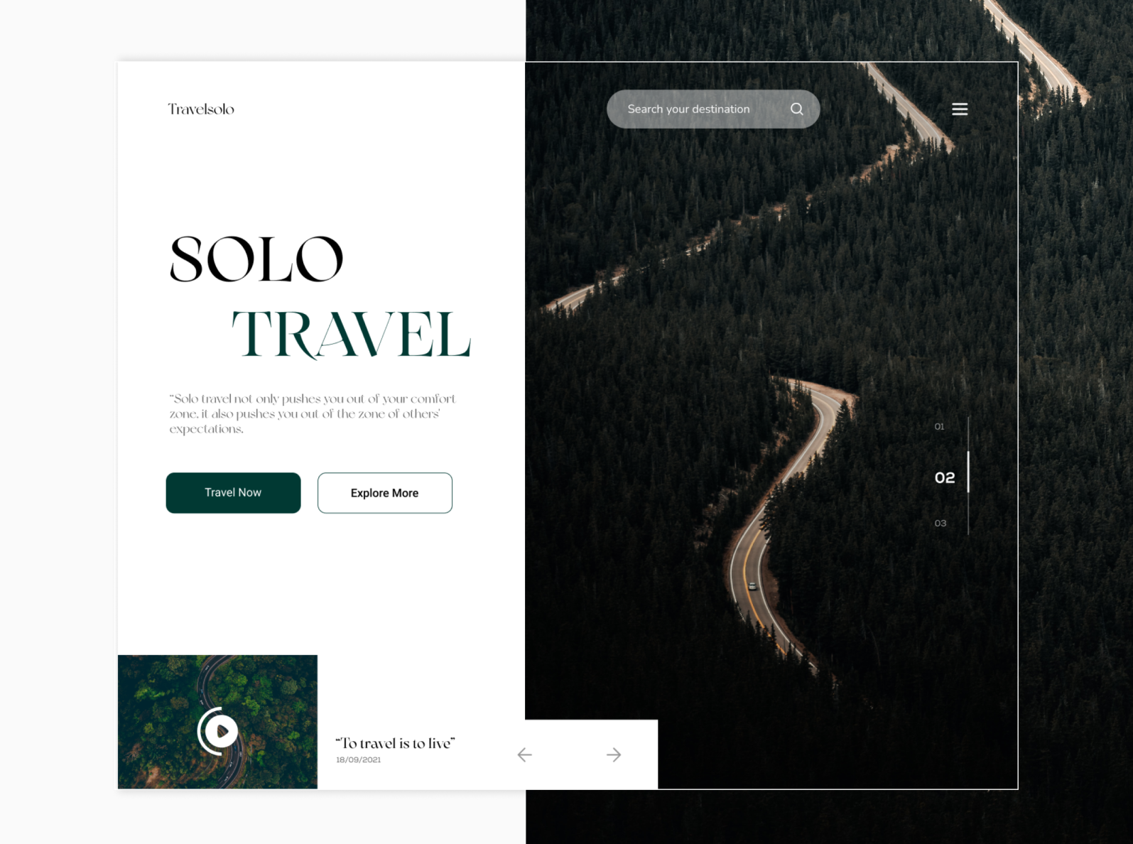 Travel Web UI by Farzana Rahman on Dribbble