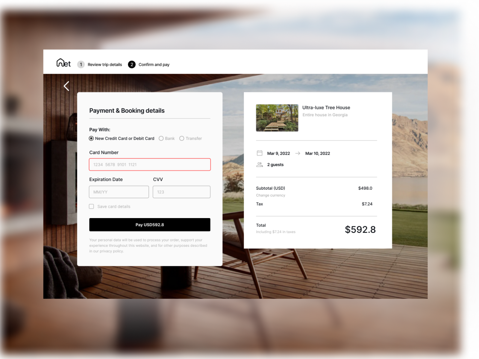 Daily UI 002 - CheckOut by Luyi Zhai on Dribbble