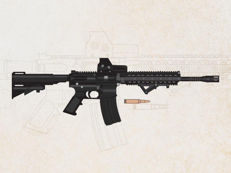 AR-15 by Brian Mitchell on Dribbble