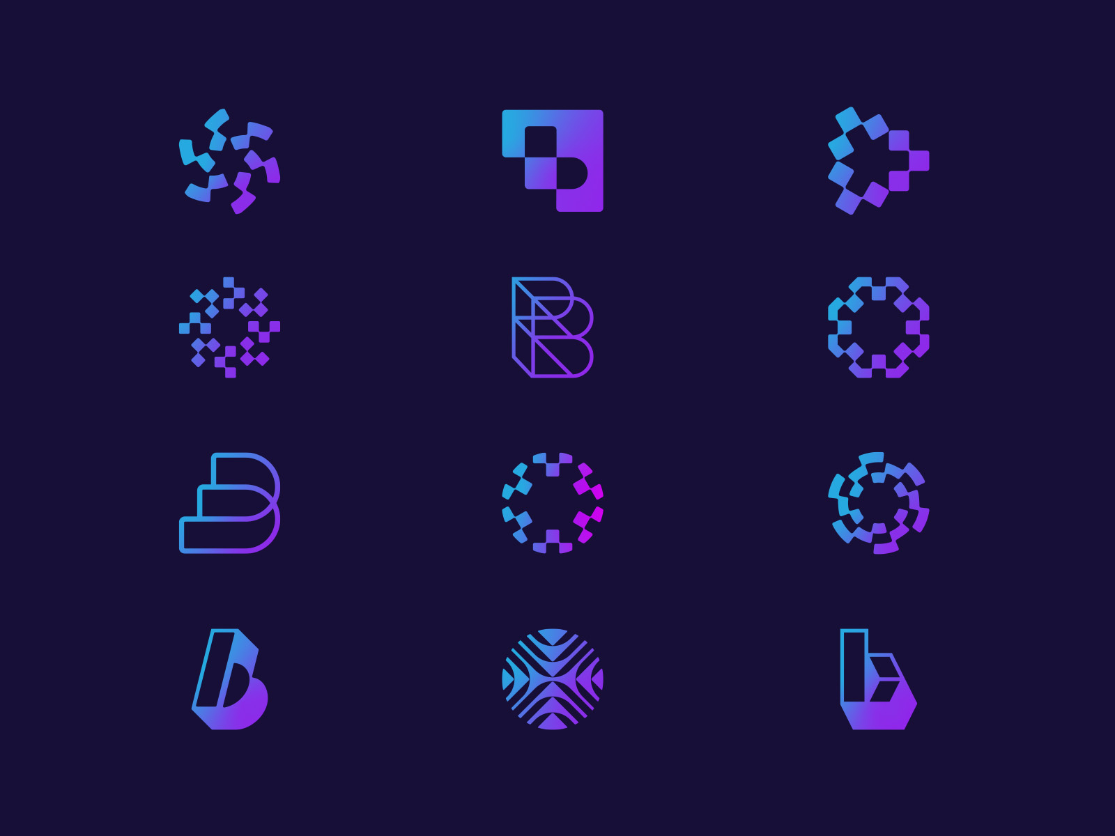 Logo Options by Brennan Burling on Dribbble