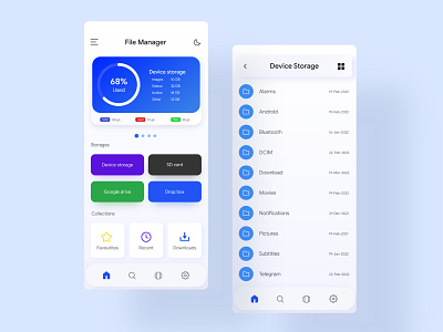File Manager App Design designs, themes, templates and downloadable ...