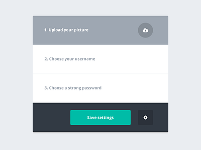 Account setup by Jeffrey de Groot on Dribbble