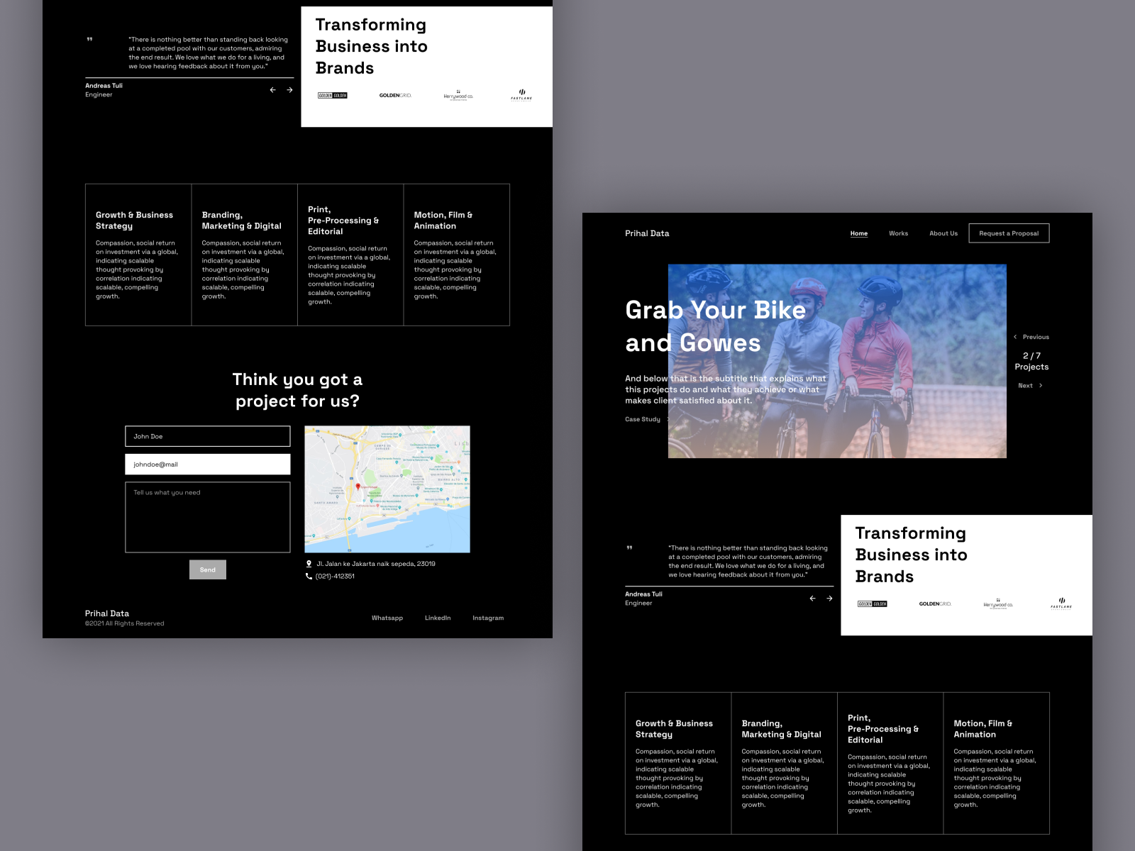 Prihal Data Website UI Concept by Whitebox.id on Dribbble