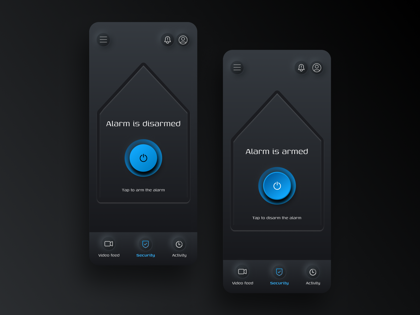 Home security app by Diana Noah Cubrilo on Dribbble