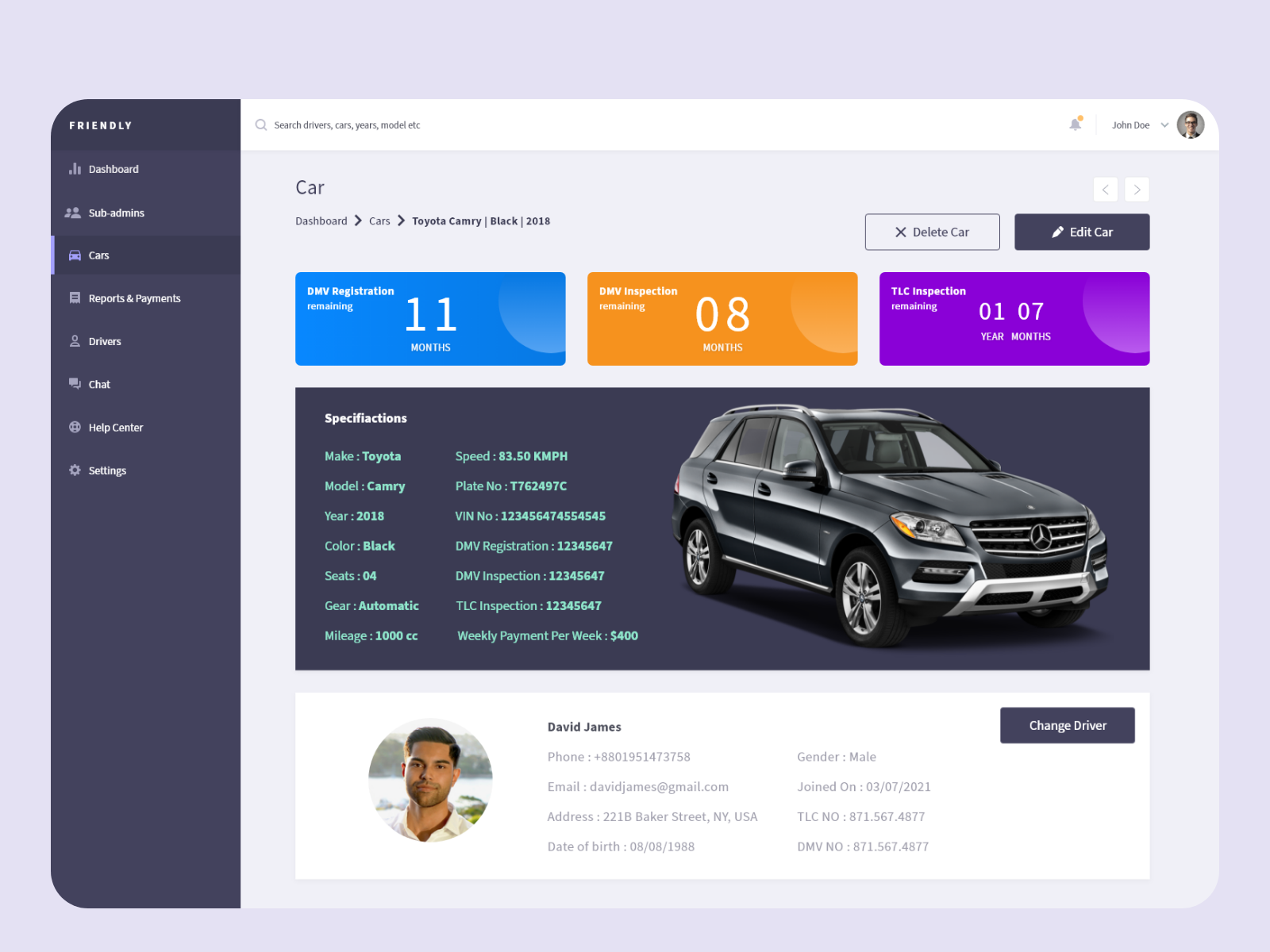 Fleet Admin Panel Design by Adnan Hasan on Dribbble