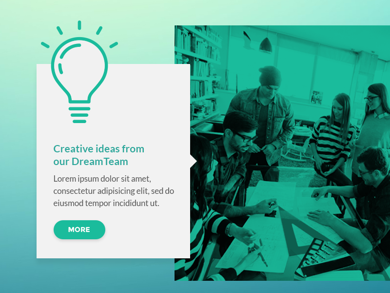 Creative Ideas Widget by Nicolás Paparella on Dribbble