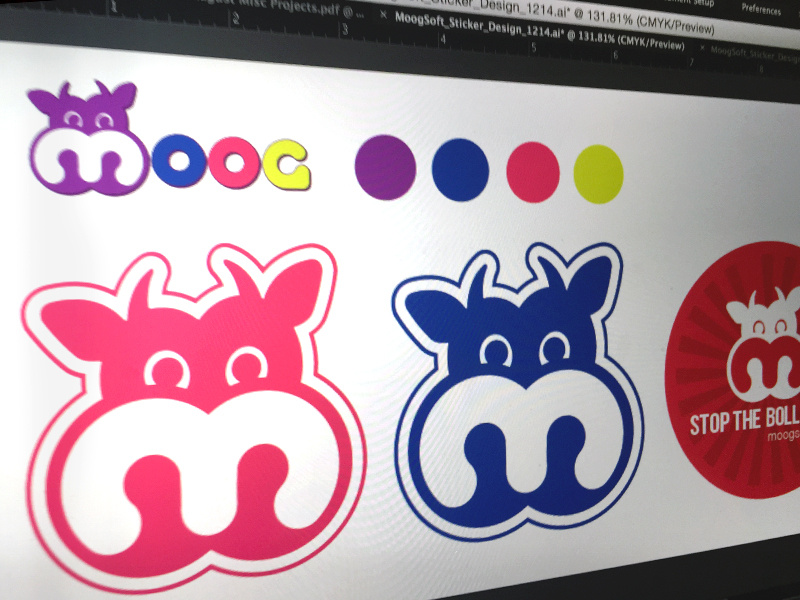 MoogSoft Sticker Designs by Alfred Collazo on Dribbble
