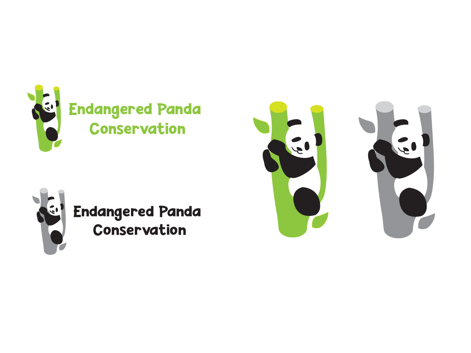 Panda Logo by Holly Clay on Dribbble