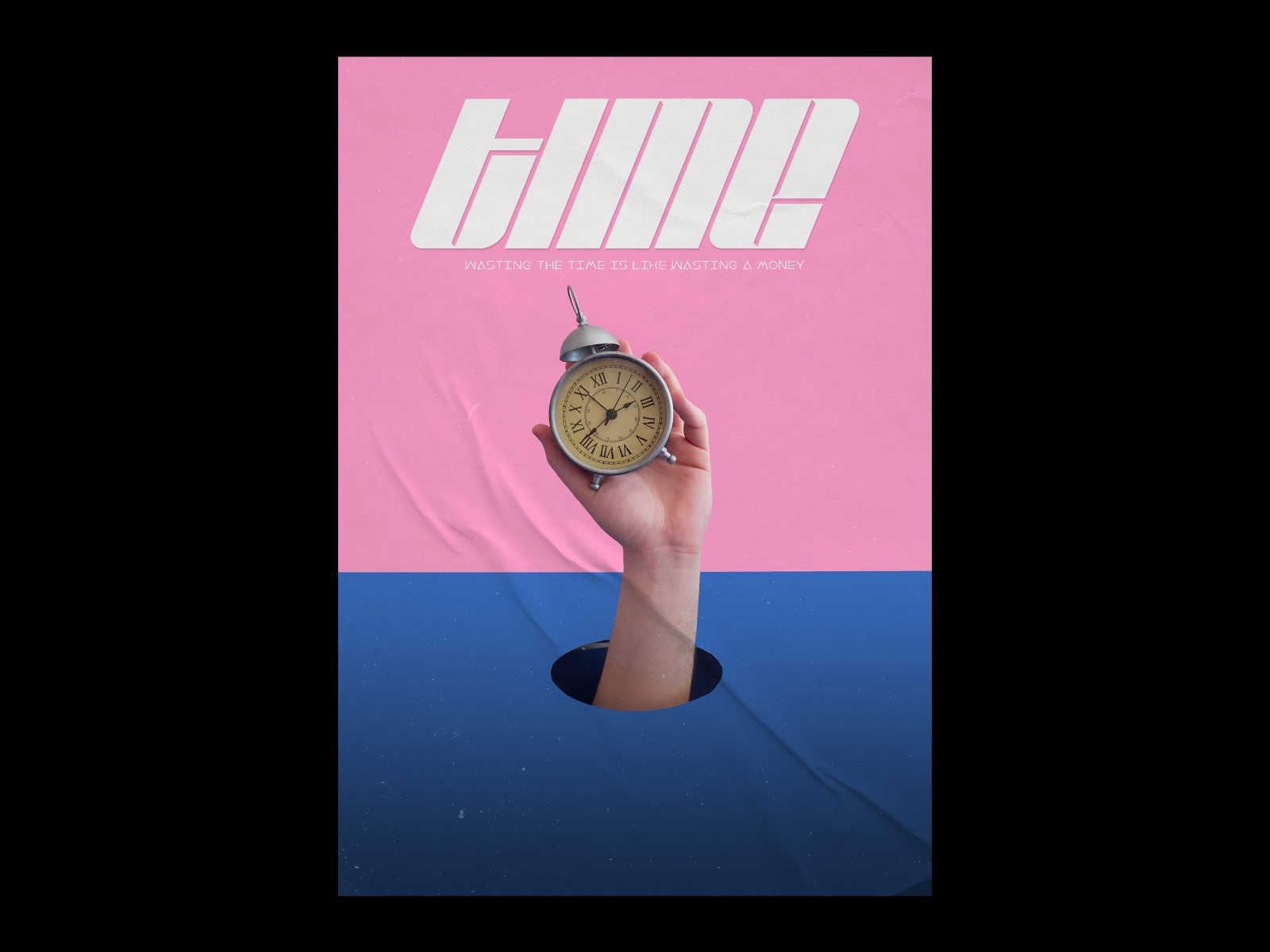 Time. Minimal Poster Design. by Nadir Benalioua on Dribbble