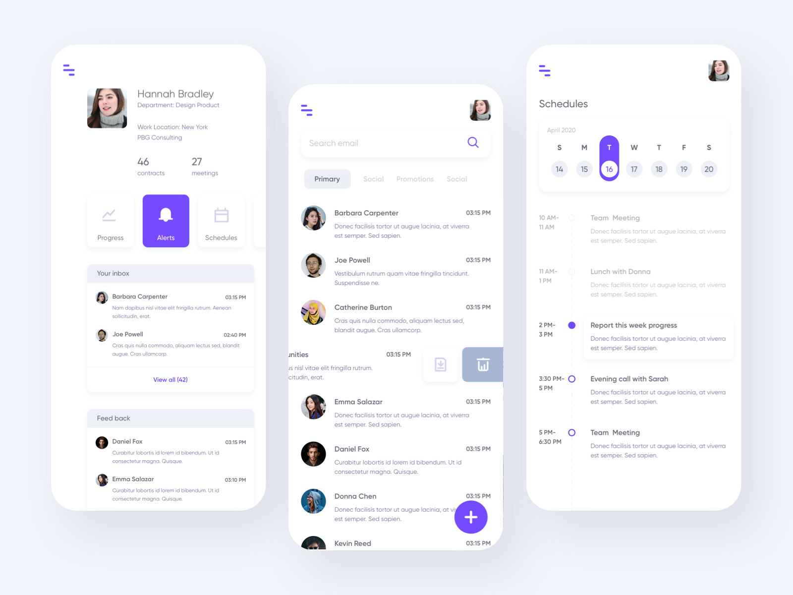 Work Management app by Nugraha Jati Utama on Dribbble