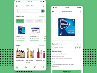 Pharmacy App _ Ui design by khalil Aljabari on Dribbble