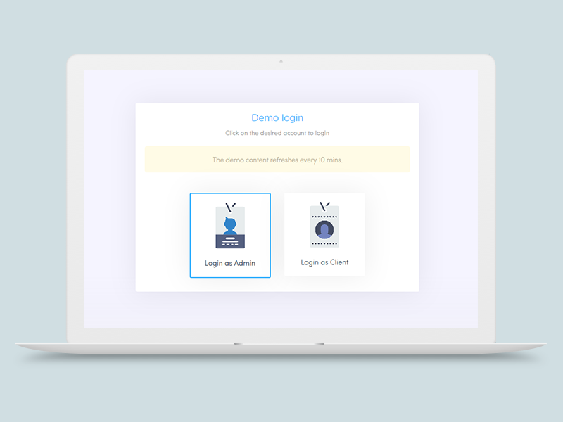 Demo login page by Mukkamala Nagarjuna on Dribbble