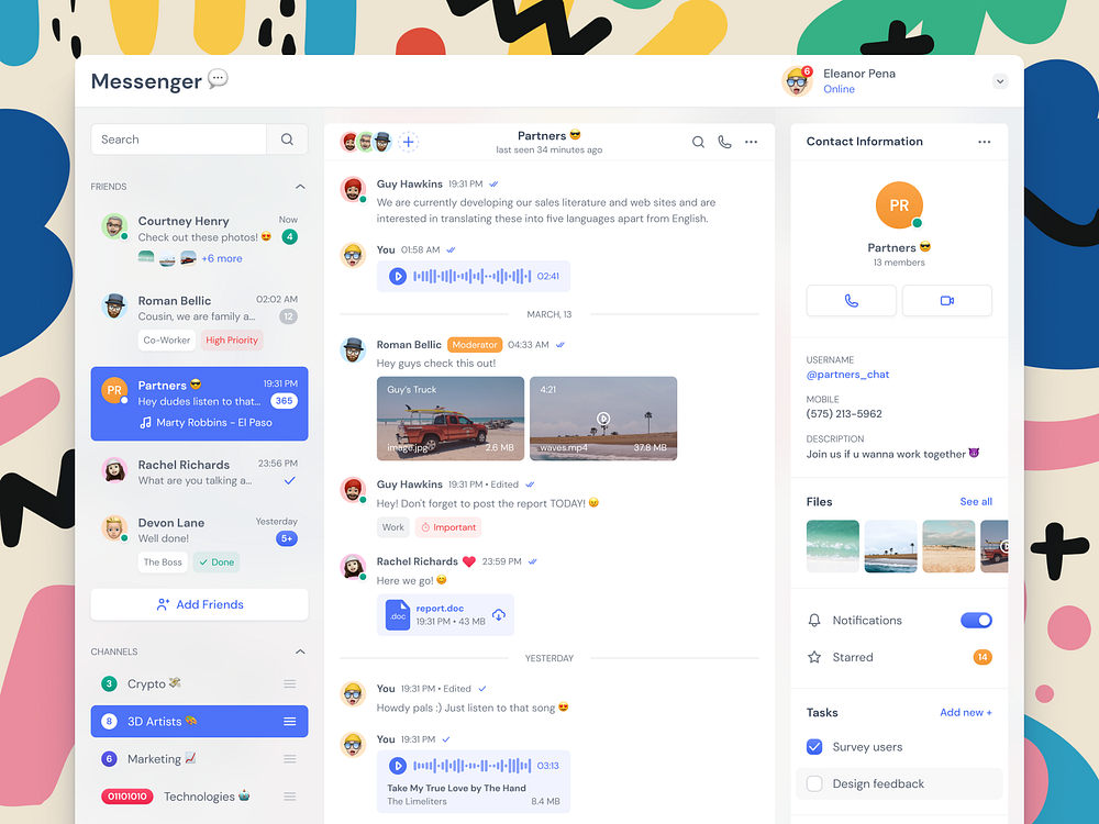 Web Chat / Messenger - UI kit by Roman for Setproduct on Dribbble