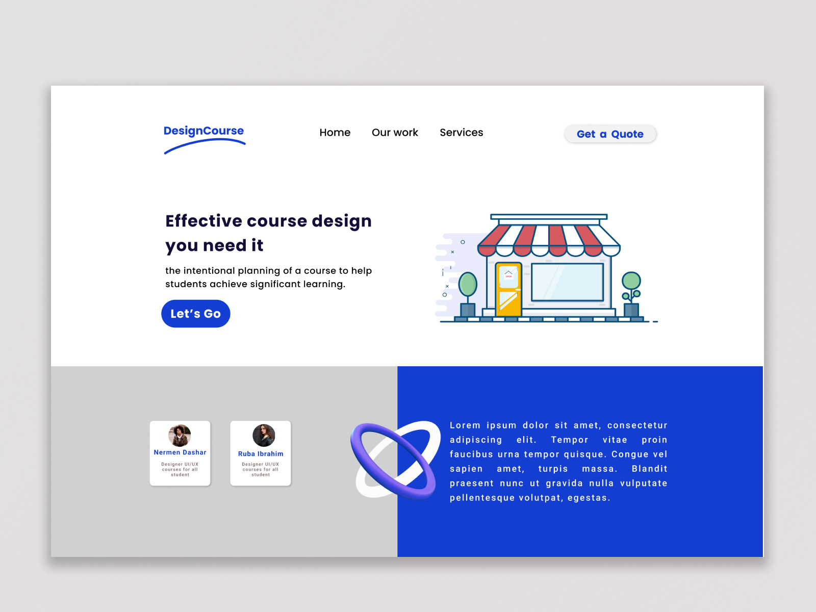Educational Website by Nermen Dashar on Dribbble