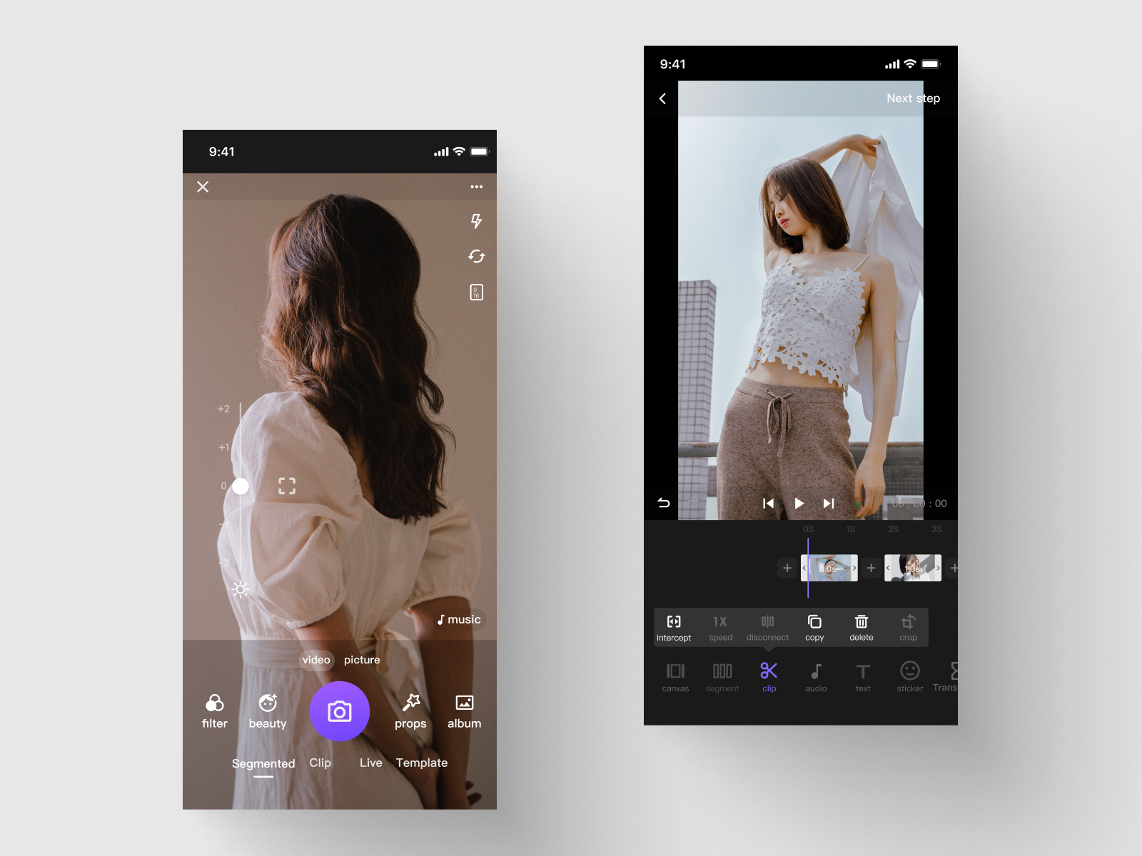 Capture page、clip page：Video and social by Yunis on Dribbble