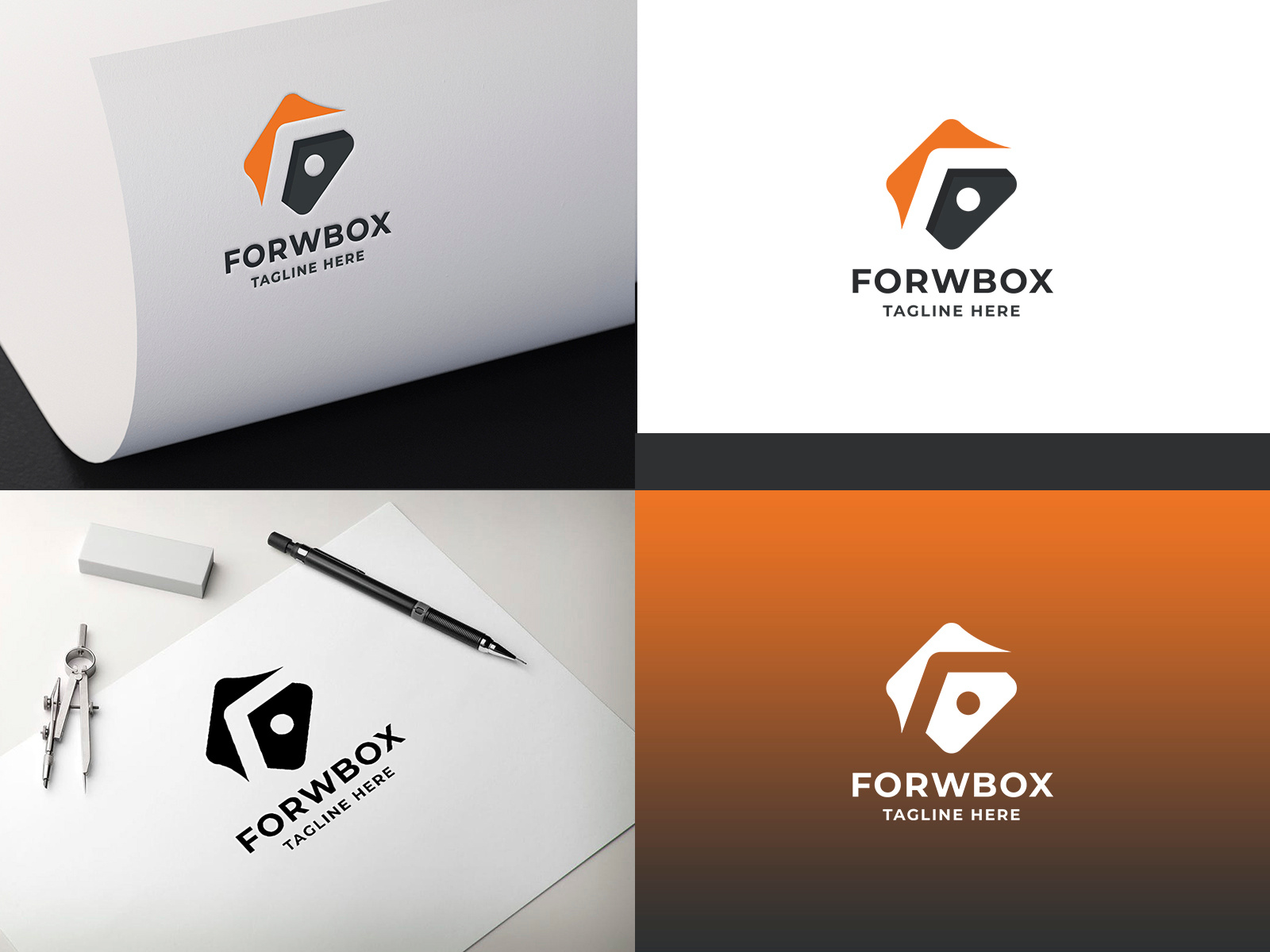 Forward Box Letter F Logo by Design_Planet on Dribbble