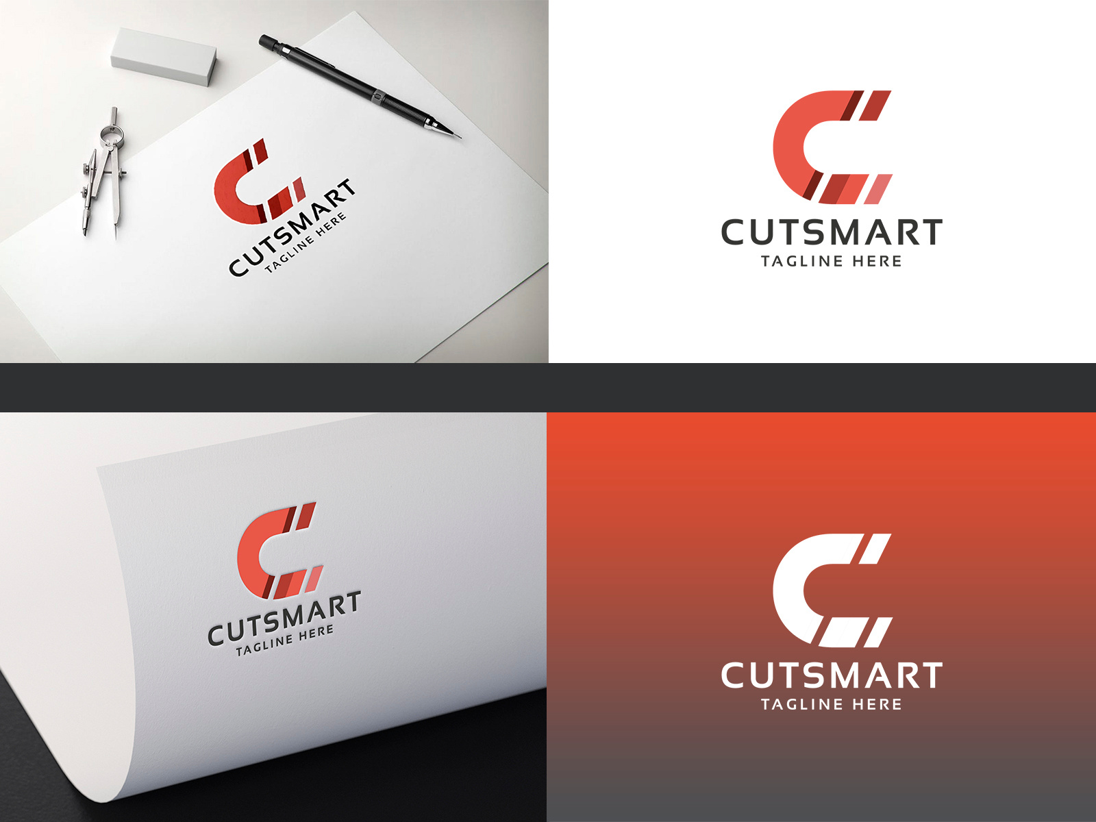 Cut Smart Letter C Logo by Design_Planet on Dribbble