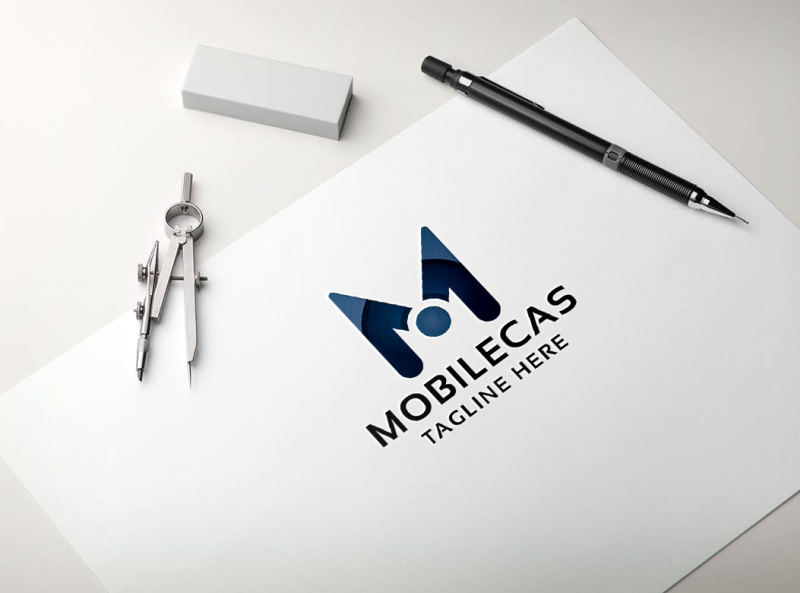 Mobilecas Letter M Logo by Design_Planet on Dribbble