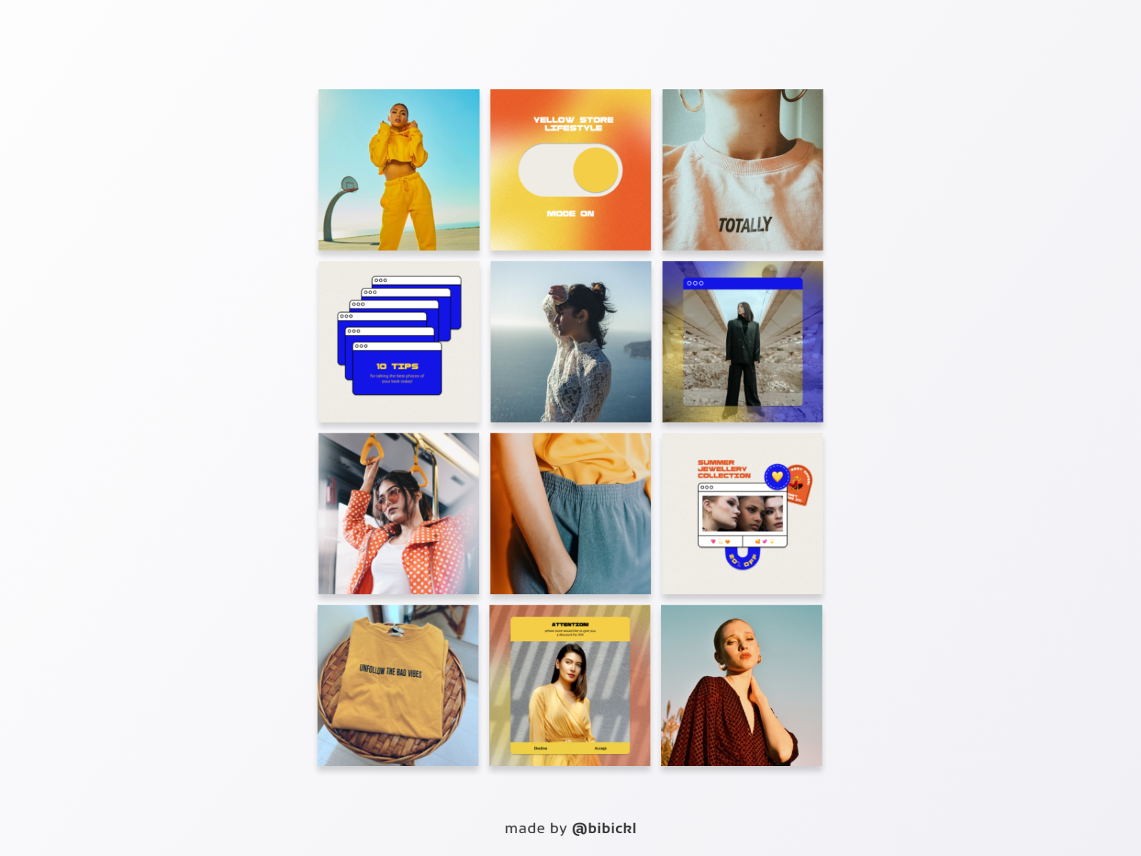 Instagram Grid Layout Plan by Lina Bibik on Dribbble