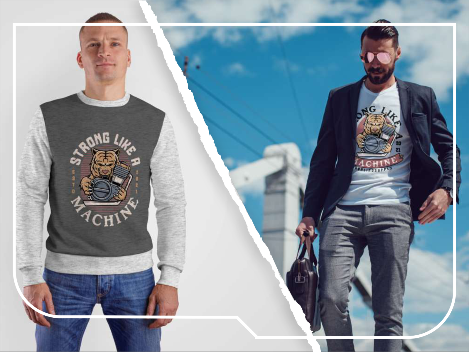 Tiger Hold The Machine by Nomlimo Studio on Dribbble