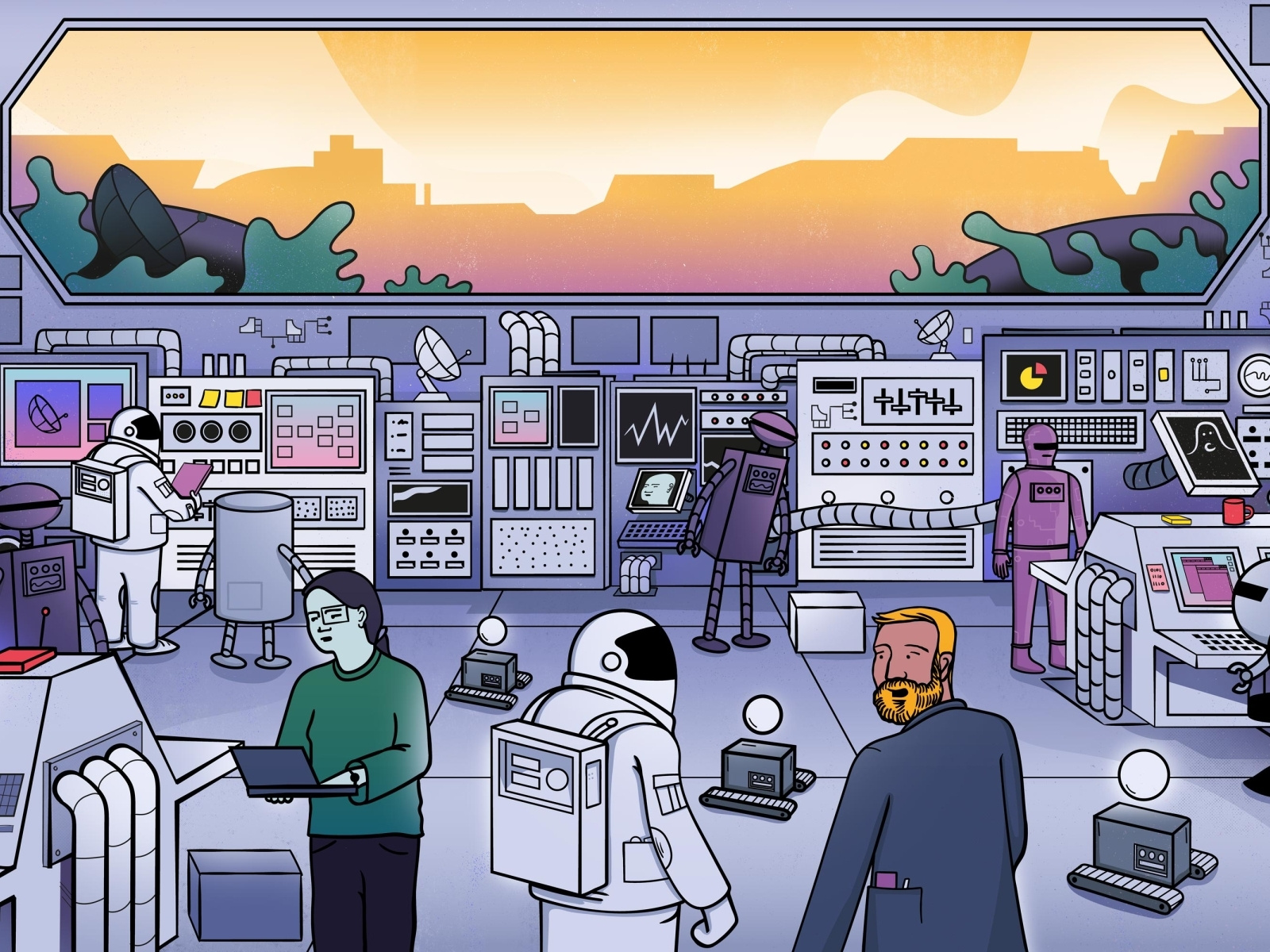 Budibase - Branding Illustration 2/3 by Ethan Smyth on Dribbble