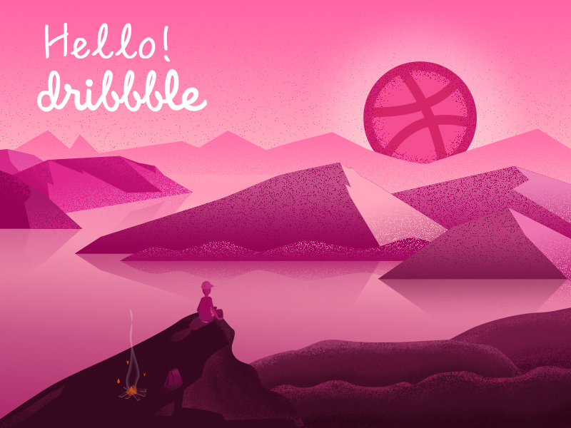 Hello Dribbble by 程万里 on Dribbble
