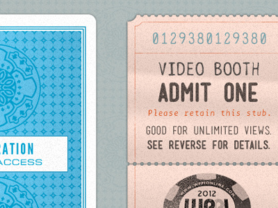 Cards & Ticket by Sarah Zimmerman on Dribbble
