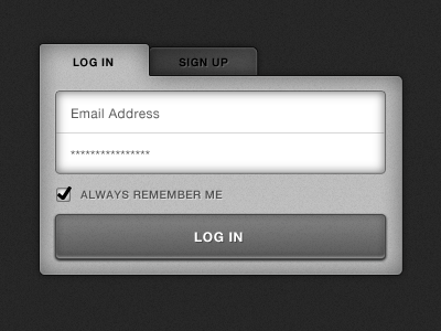 Tabby Login by Sarah Zimmerman on Dribbble