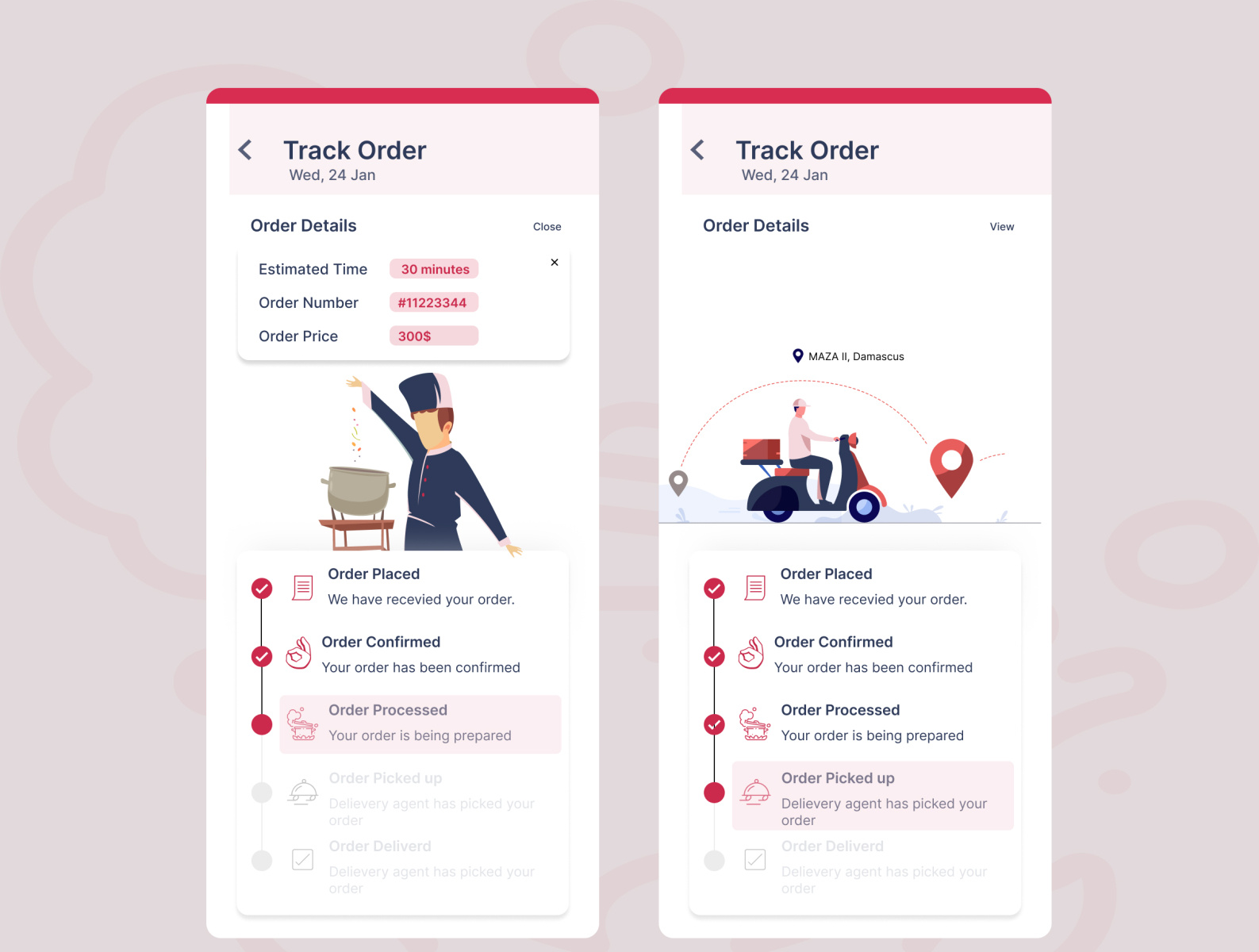 Dribbble - order track.jpg by ghazal alshame