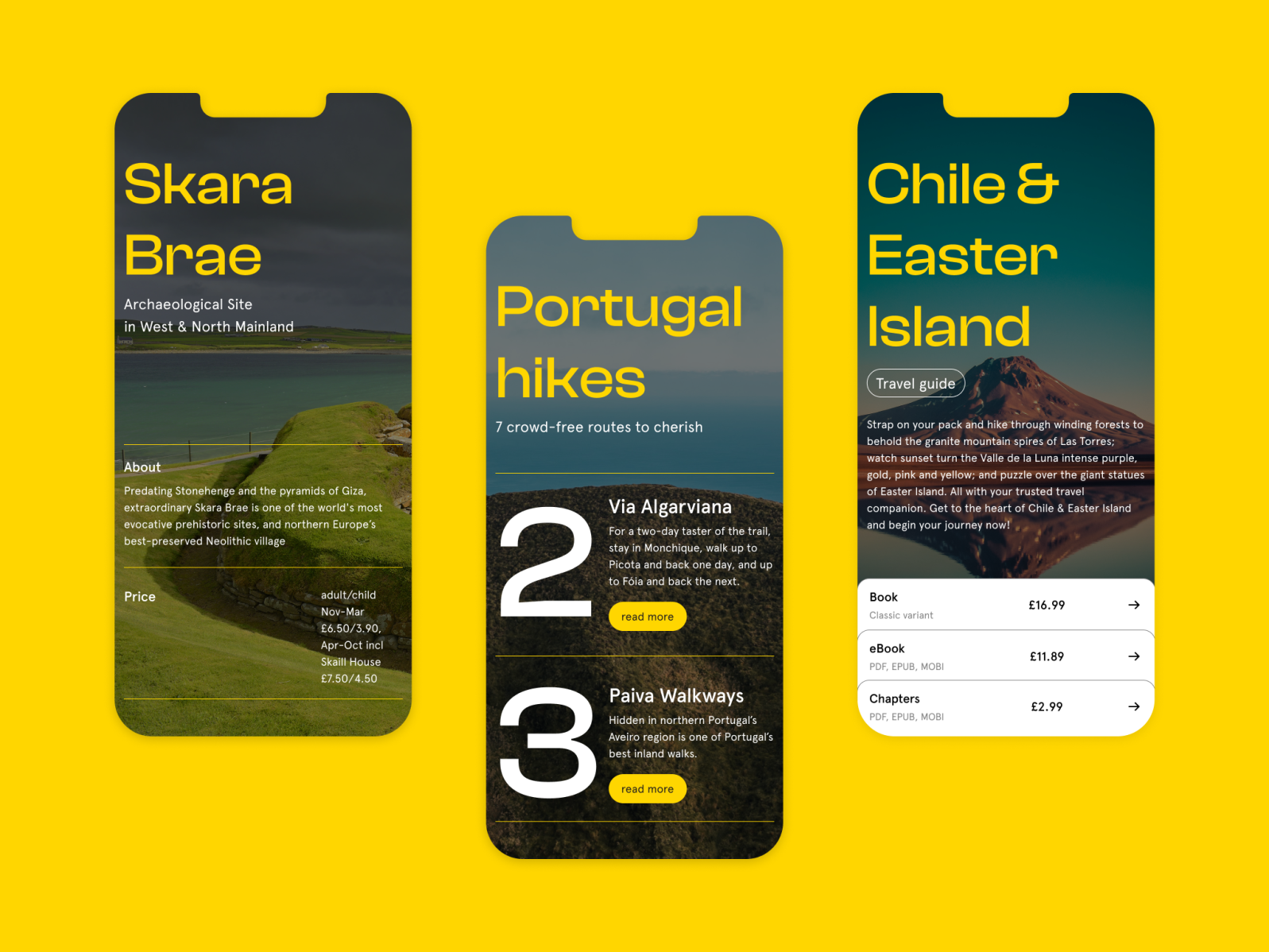 Travel guide mobile app design by Ihor Shtykh on Dribbble