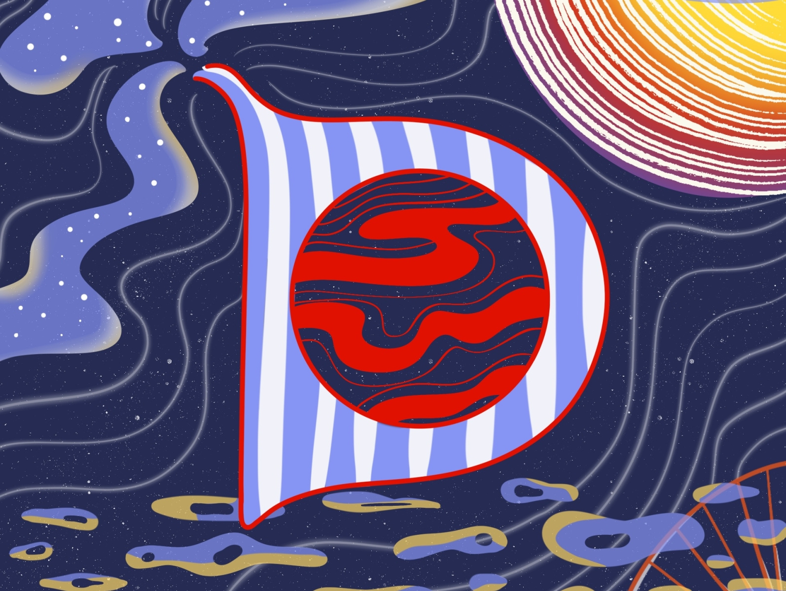 Psychedelic D by Gunjan on Dribbble