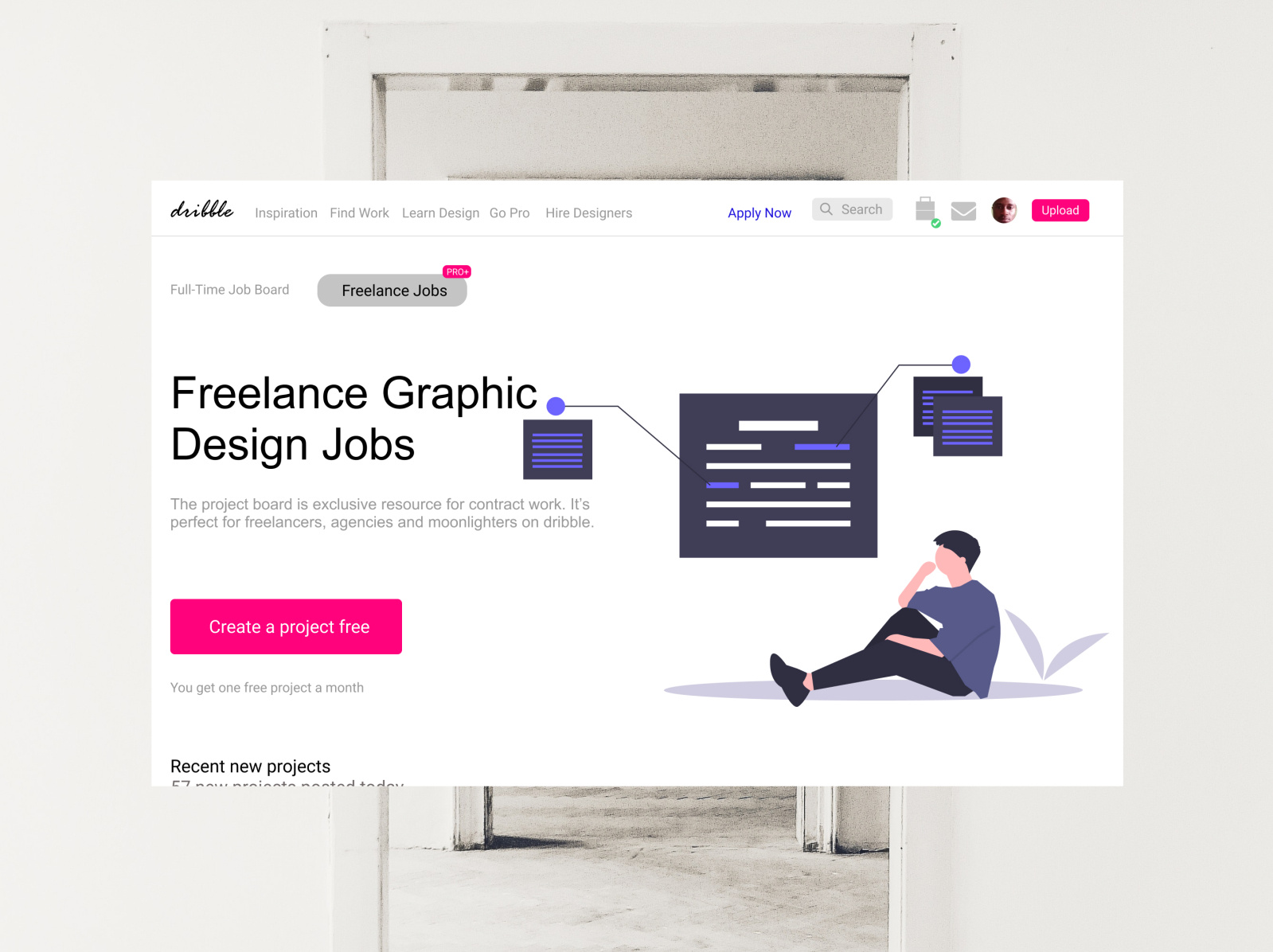 Dribble page by Ahmed Ogunbiyi on Dribbble