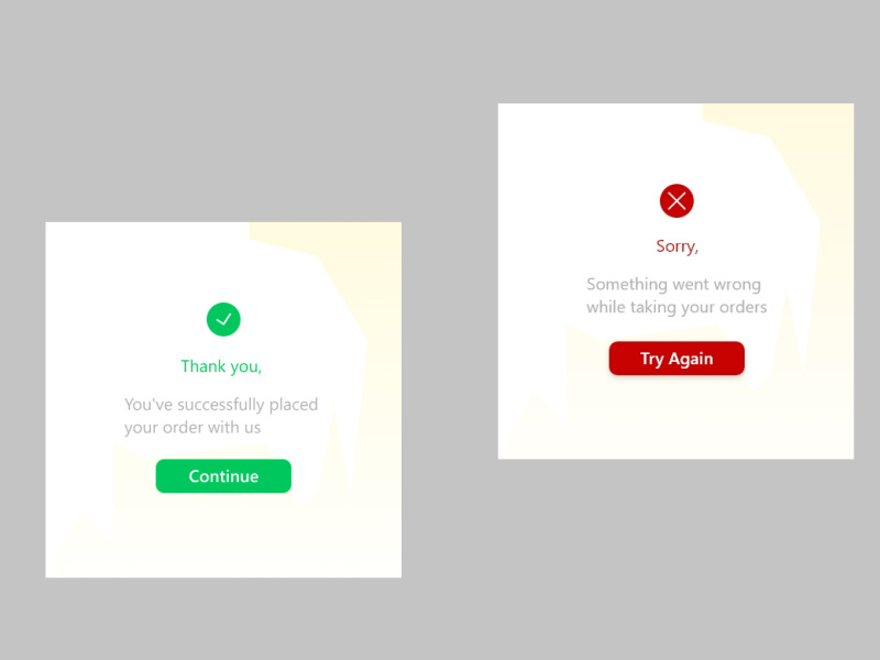 Flash message notification by Ahmed Ogunbiyi on Dribbble
