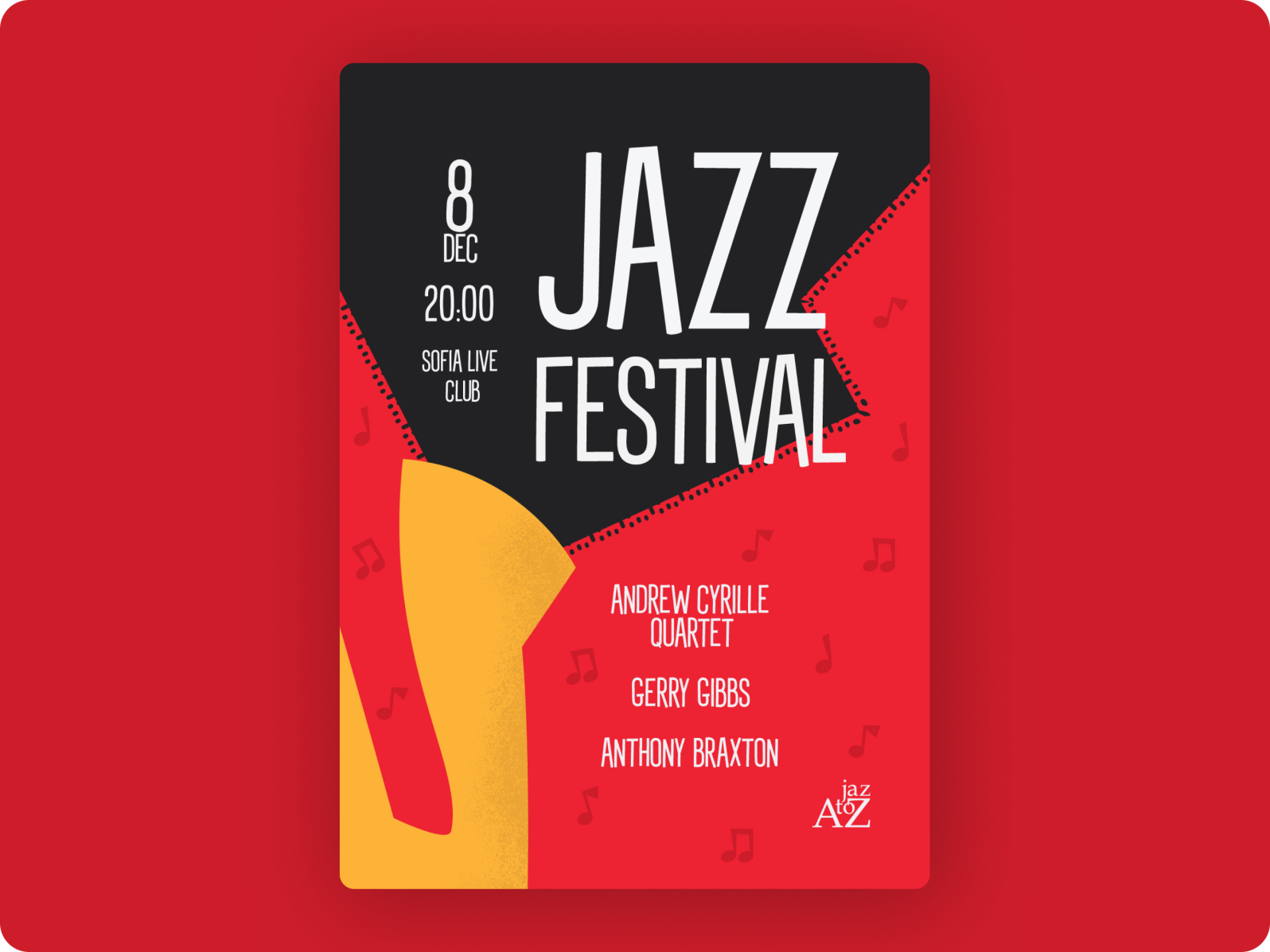 Jazz Festival Poster by Monika Petkova on Dribbble