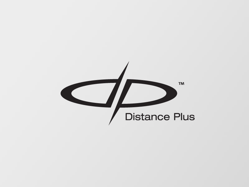 Distance Plus Logo by Brandon Woodall on Dribbble