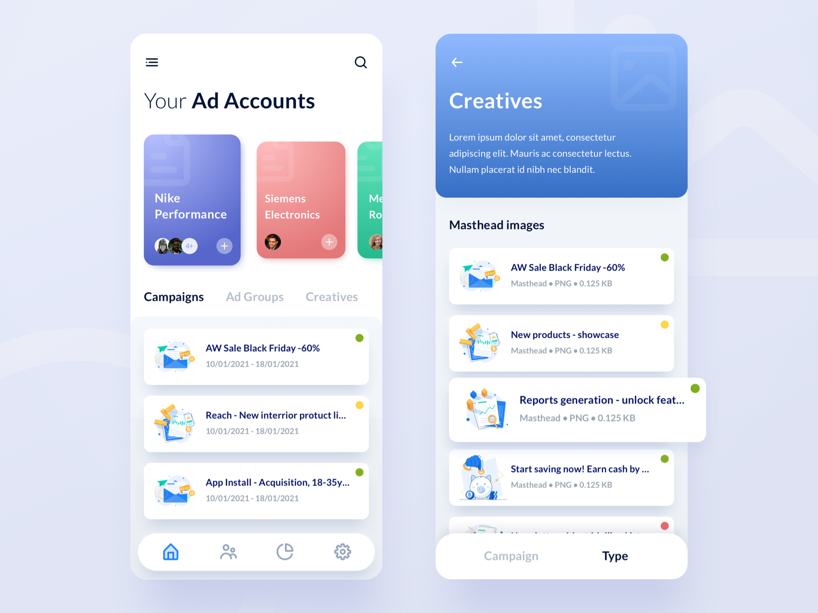 AdTech App - Wireframe 1 by Maciej Antkowiak on Dribbble