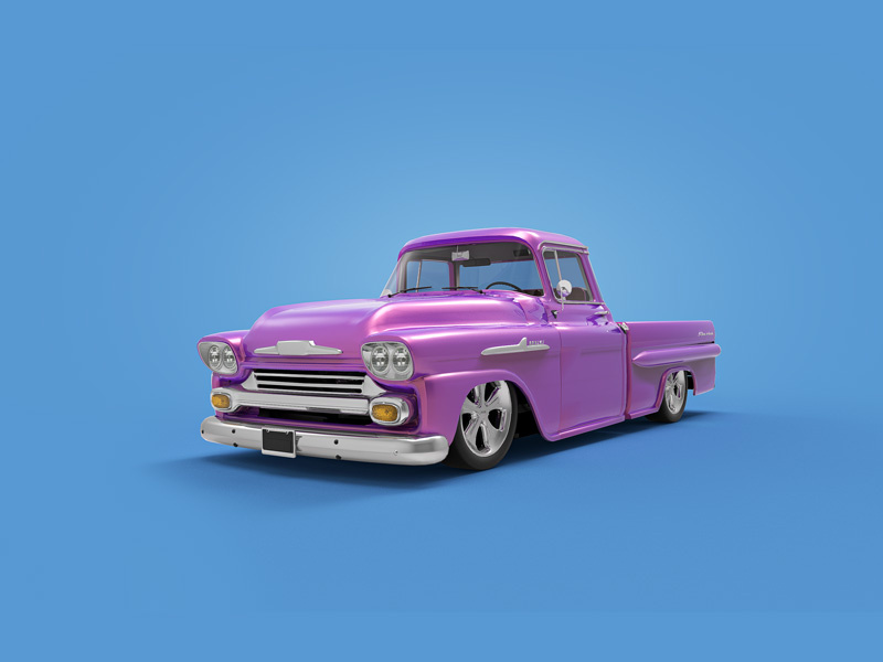 Ford Chevy Apache 3D render by Intaglio Graphics & Multimedia on Dribbble