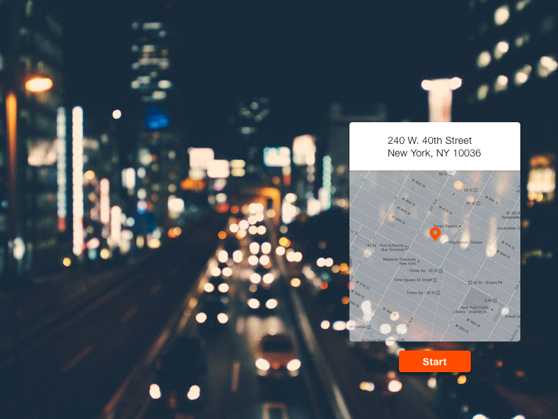 Daily UI #029 - Map by Christian Ong on Dribbble