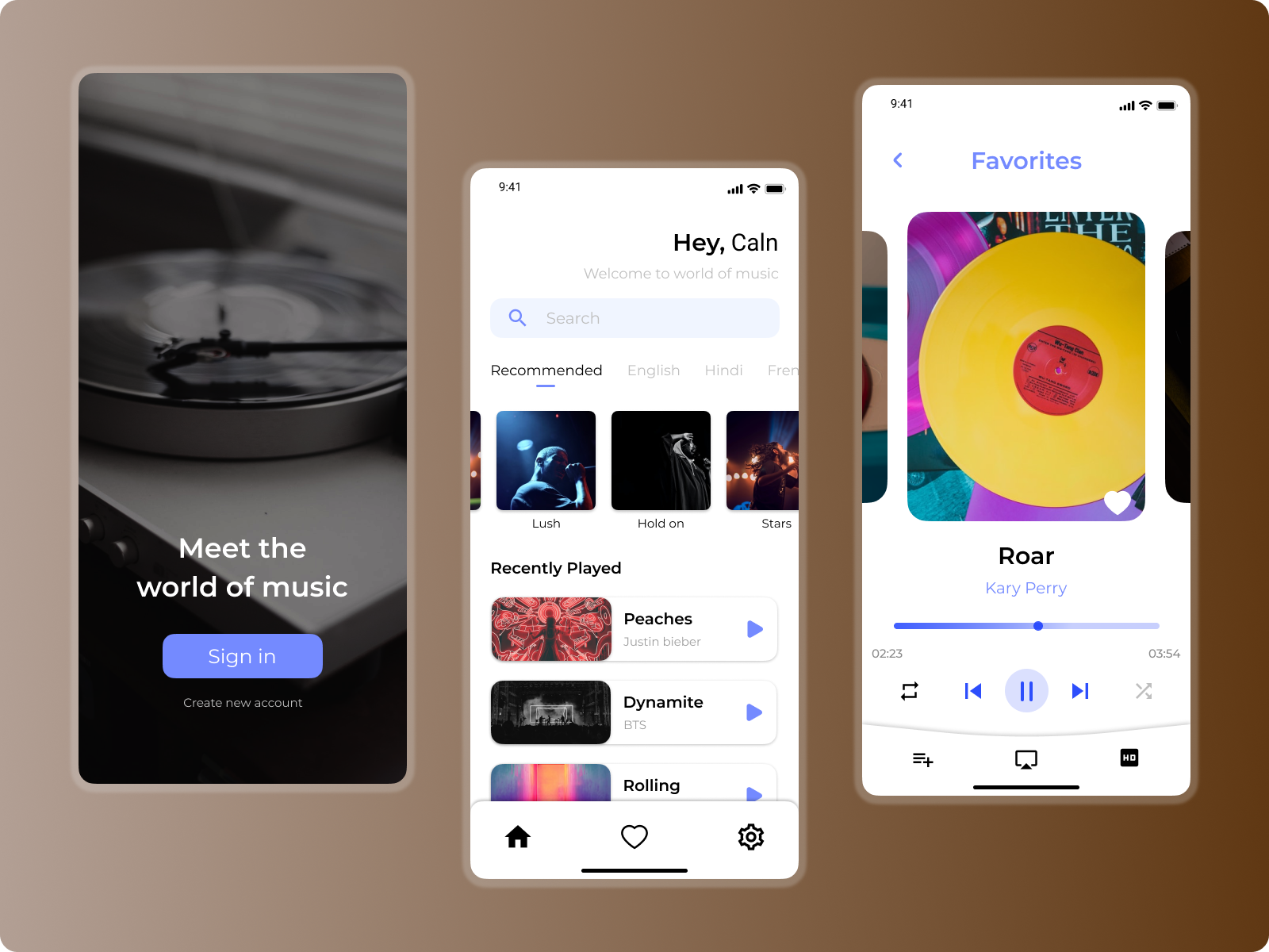 Music App (Light Mode) by Darshil gohel on Dribbble