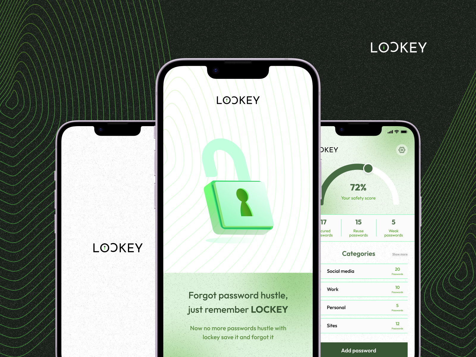 Lockey - Password manager app by Darshil gohel on Dribbble