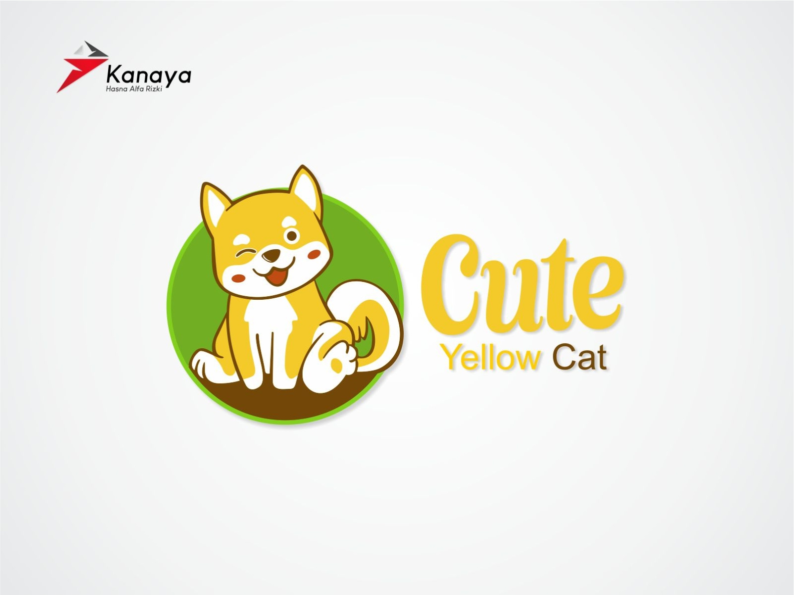 3 Cute Yellow Cat Logo by Kanaya Hasna Alfa Rizki on Dribbble