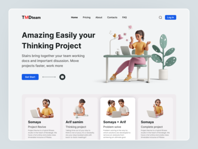 Project Management Design Thinking Team by Ahmed Tamjid on Dribbble