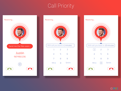 Call Priority by Dhina B on Dribbble